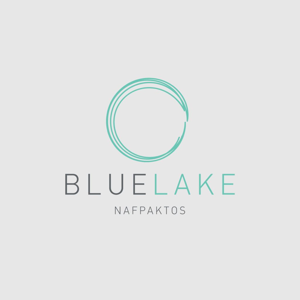 BLUE LAKE nafpaktos logo - BotsasDesign